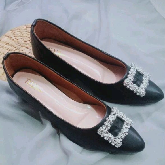 Jual Sepatu pantofel wanita ukuran jumbo mullez 45 44 43 42 41 37 heels ...