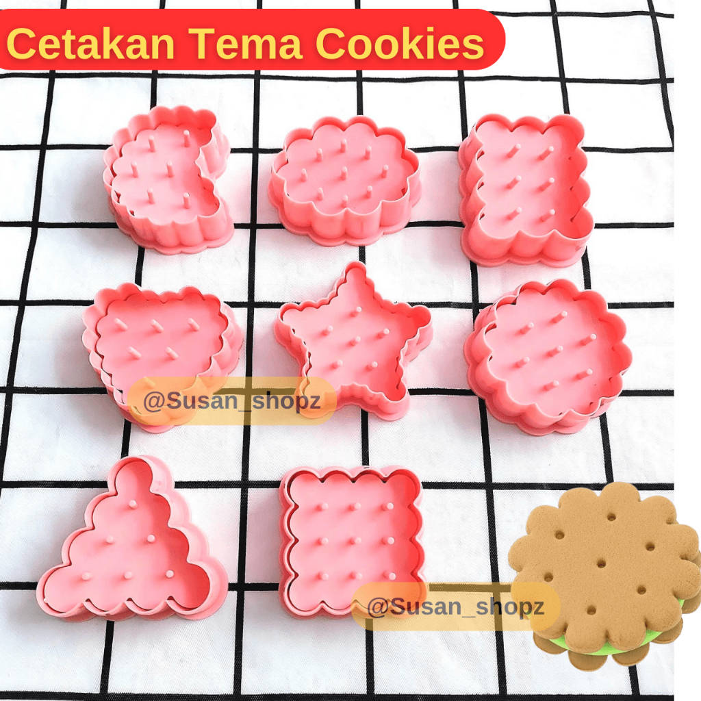 Jual Cetakan Biskuit Roti tema Cookies Kue Kering | Shopee Indonesia