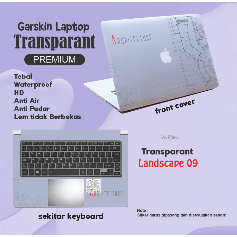 Jual Garskin Laptop Sticker Anti Gores Transparant Travelling Landscape ...