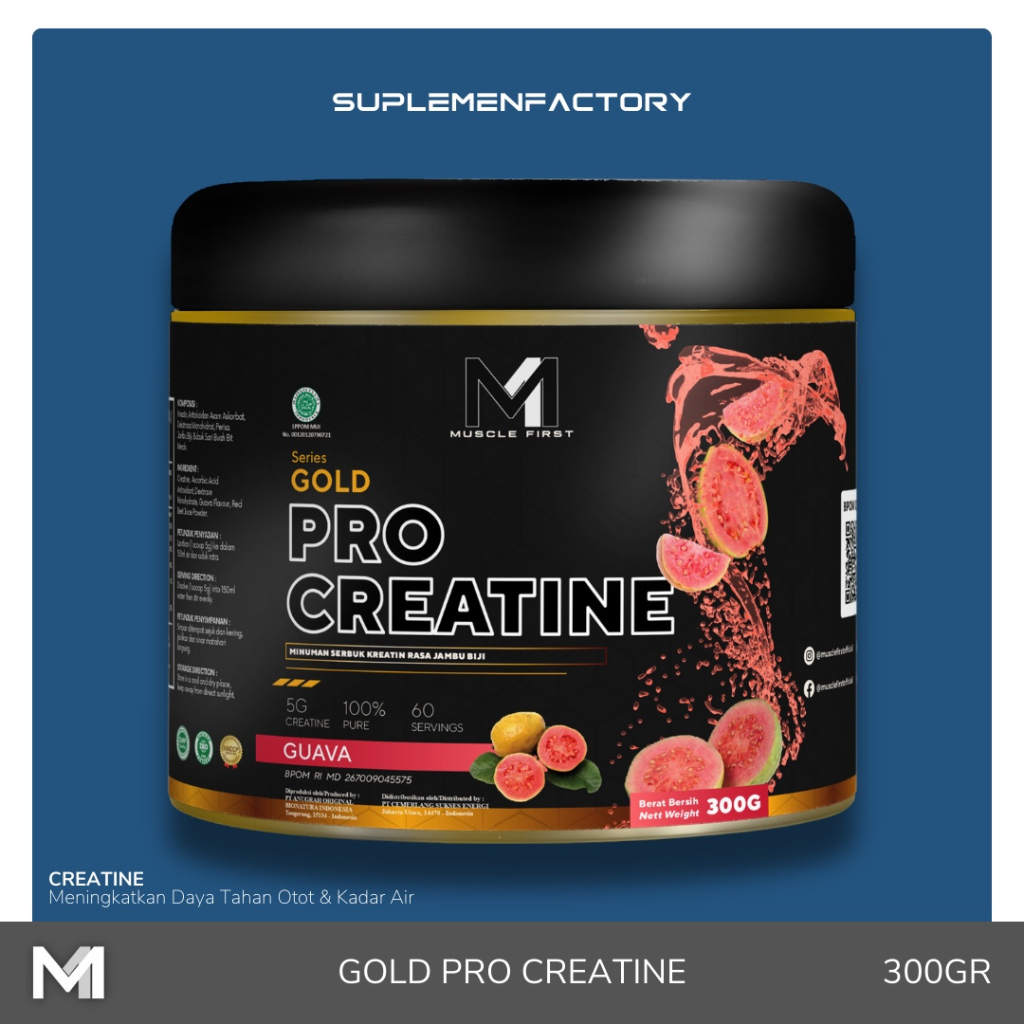 Jual Muscle First Pro Creatine 60 Serving 300 Gram Monohydrate M1 ...