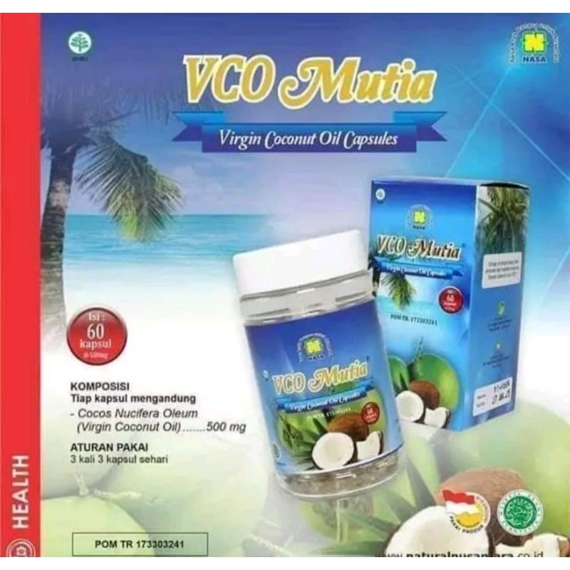 Jual VCO NASA Herbal Virgin Coconut Capsules Original bisa COD | Shopee ...