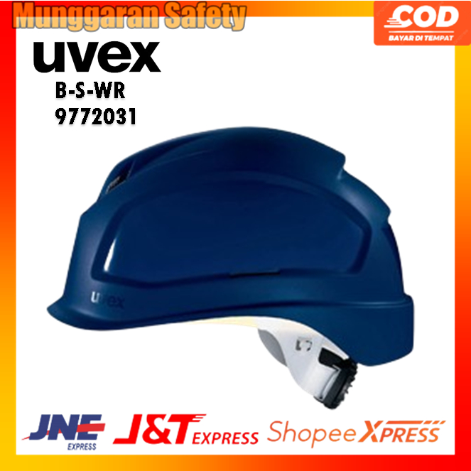 Jual Helm Safety UVEX Pheos B-S-WR Type 9772031 - Safety Helmet UVEX B-S-WR Blue Berkualitas ...