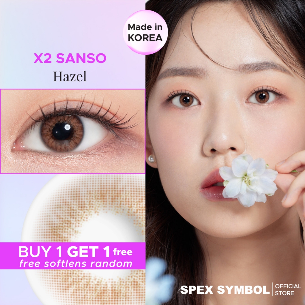 Jual Spex Symbol New X2 Sanso Softlens Varian Hazel | Shopee Indonesia