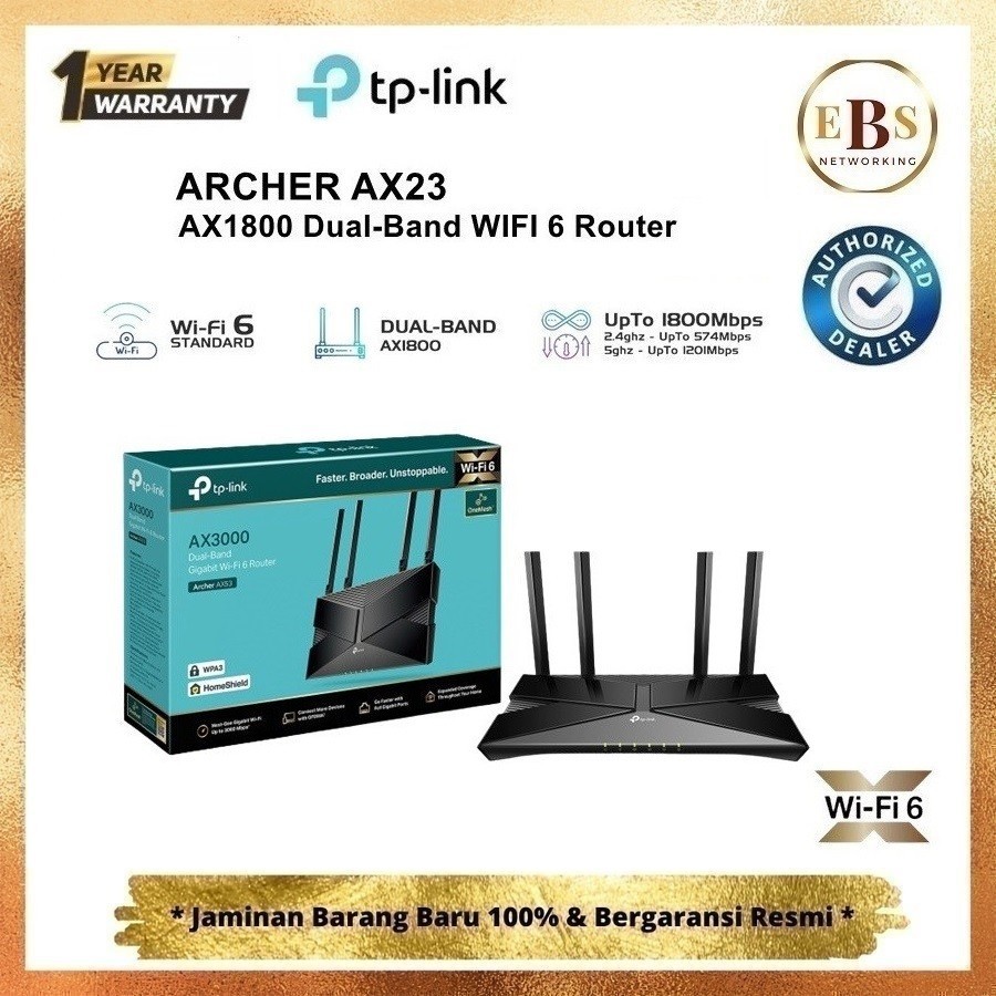 Jual TPLINK Archer AX23 AX1800 Dual-Band Wi-Fi 6 Router | Shopee Indonesia