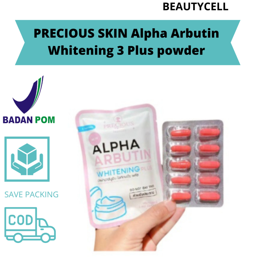 Jual Precious Skin Thailand Alpha Arbutin Whitening 3 Plus / Powder ...