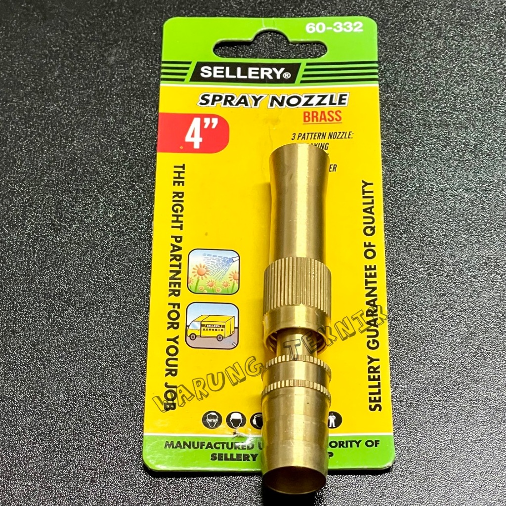 Jual SELLERY 60-332 Spray Nozzle Full Brass 4" - Semprotan Air Lurus 4 ...