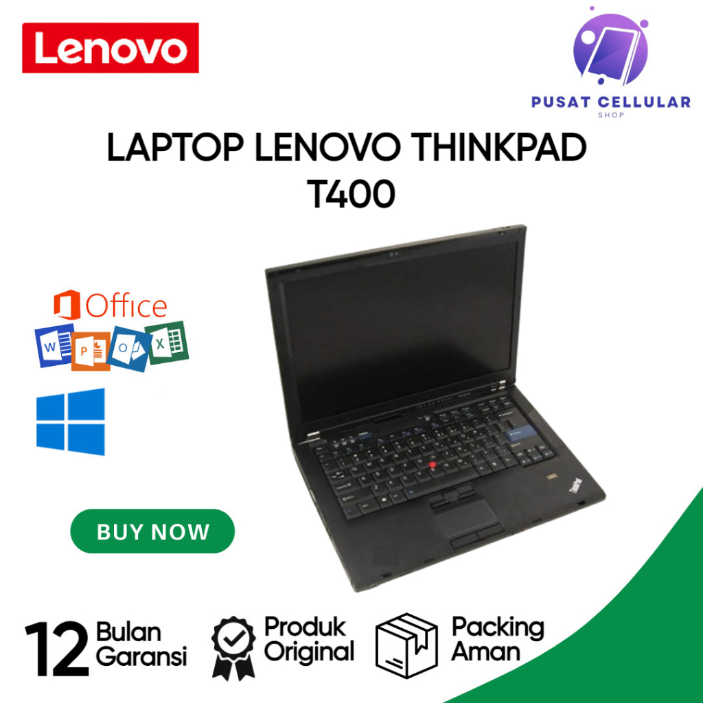 Jual LAPTOP MURAH BERKUALITAS BERGARANSI-LENOVO THINKPAD T400 RAM 4GB ...