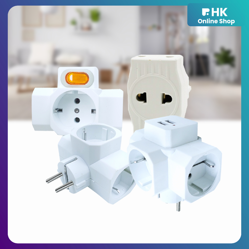 Jual Steker T Arde 3 Lubang + Saklar On/Off - Colokan Listrik T ...