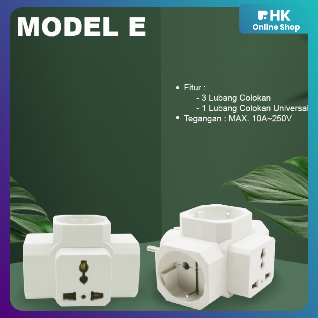 Jual Steker T Arde 3 Lubang + Saklar On/Off - Colokan Listrik T ...