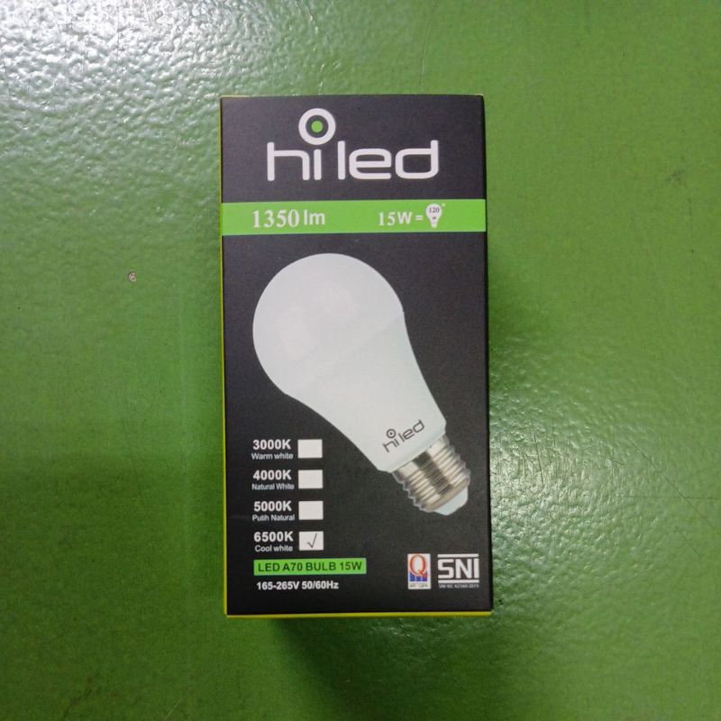 Jual Bohlam Led Hiled 15Watt 220Volt 3000K - 4000k - 5000k - 6500k ...