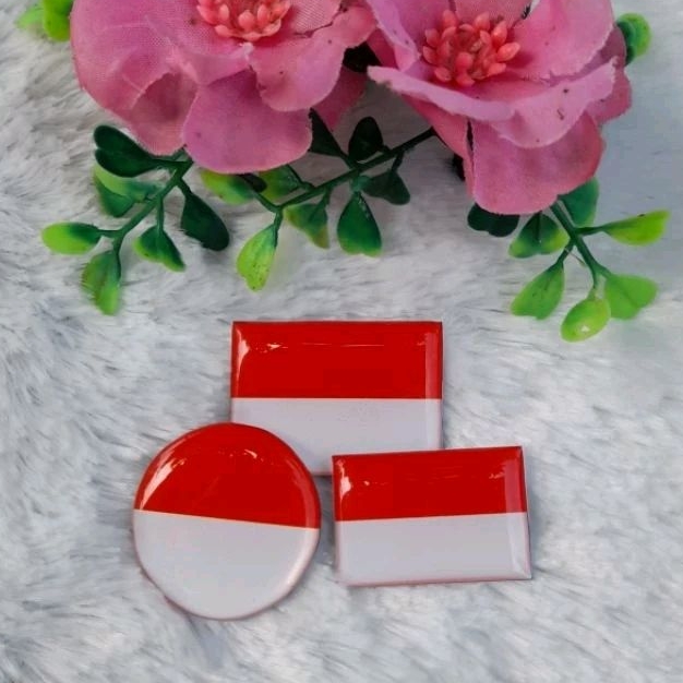 Jual Pin Bendera Merah Putih / Pin Resin Bendera Merah Putih / Pin Resin Custom / Pin Resin ...