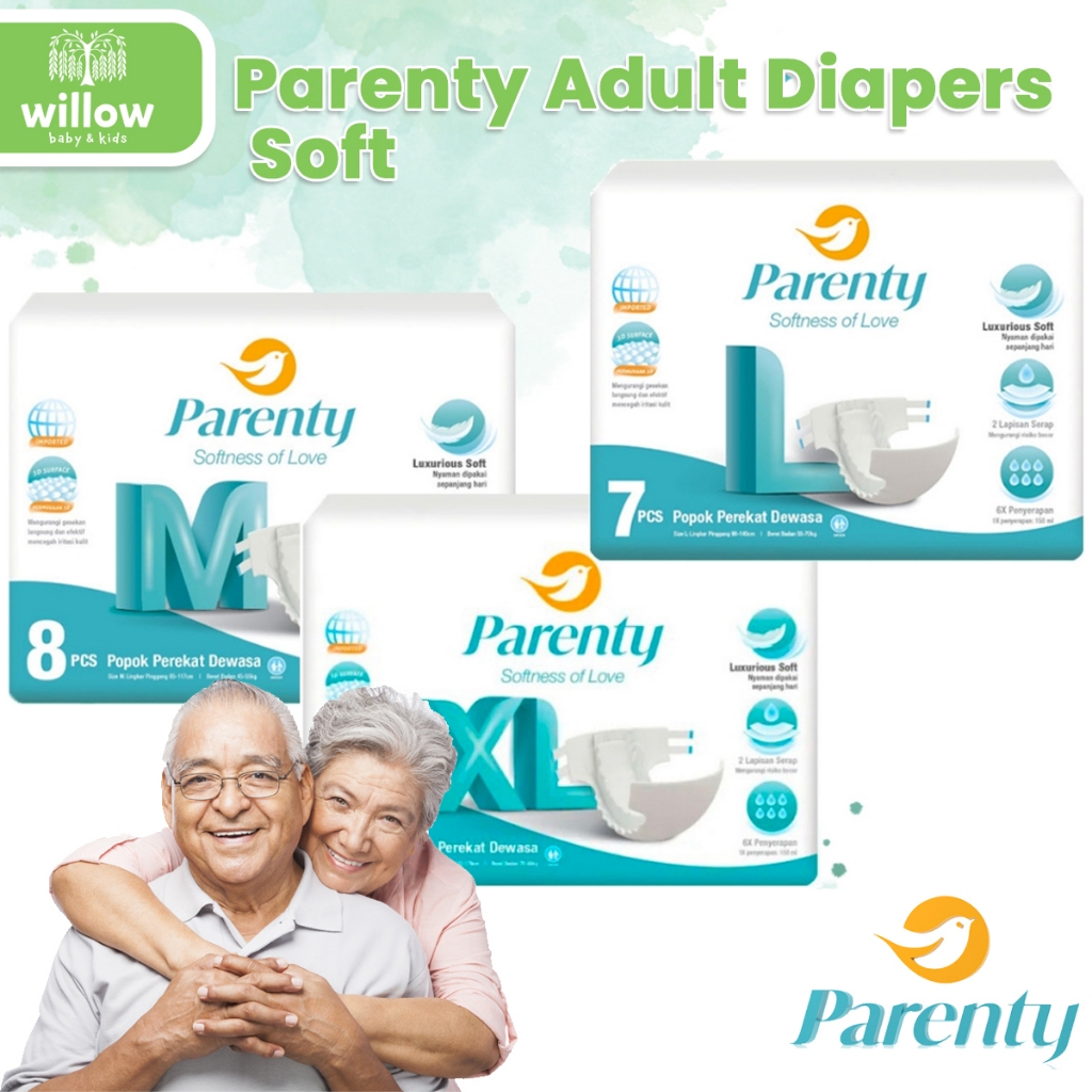 Jual Diaper Dewasa - Parenty Adult Diapers Soft | Shopee Indonesia