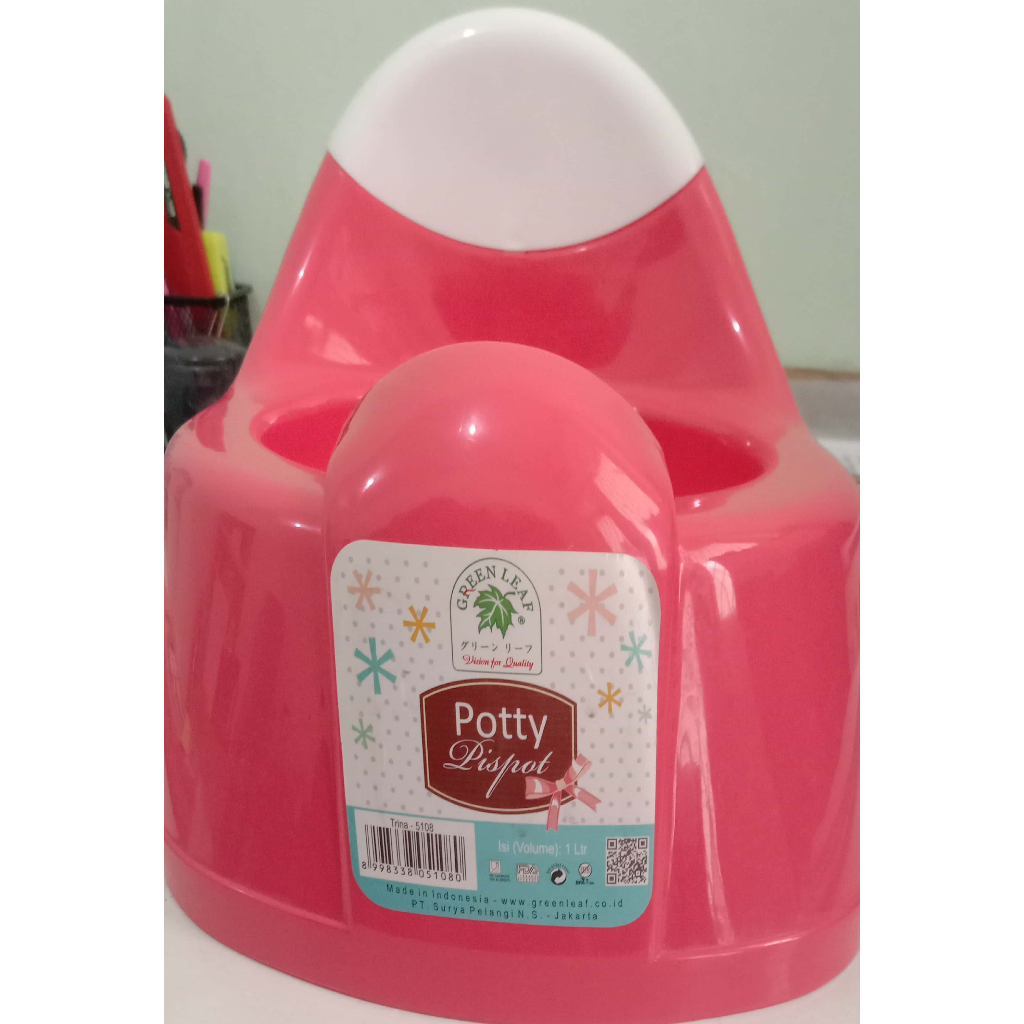 Jual Green Leaf 5108 Pispot Anak Potty Training Portable Trina Closet ...