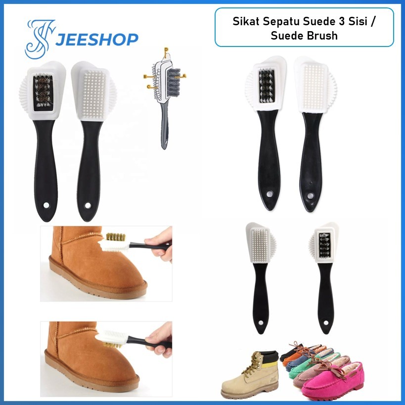 Jual Sikat Sepatu Suede 3 Sisi Nubuck Brush Sikat Sepatu 3 Sisi ...