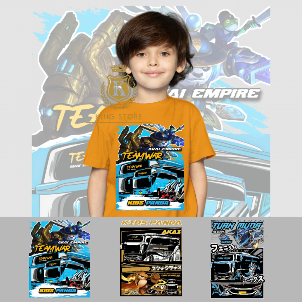 Jual kaos bus tuan muda anak laki laki / BAJU bus kids panda jb5 | Shopee Indonesia