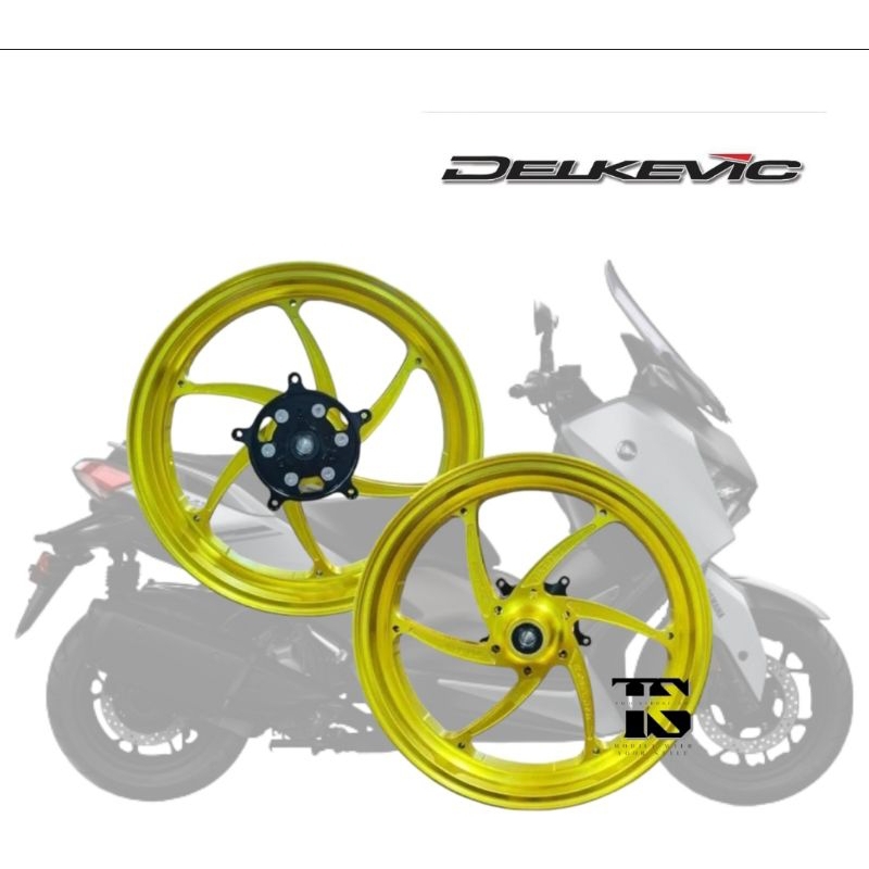 Jual Velg Delkevic Gold // By Delkevic For Yamaha Xmax // Kuning PNP ...