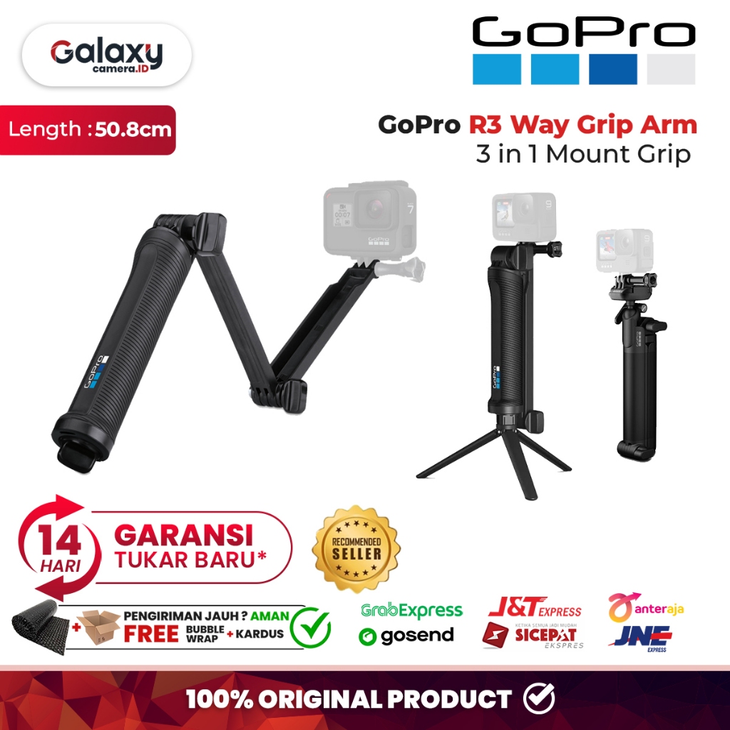 Jual GoPro 3 Way Grip Arm Tripod | Shopee Indonesia