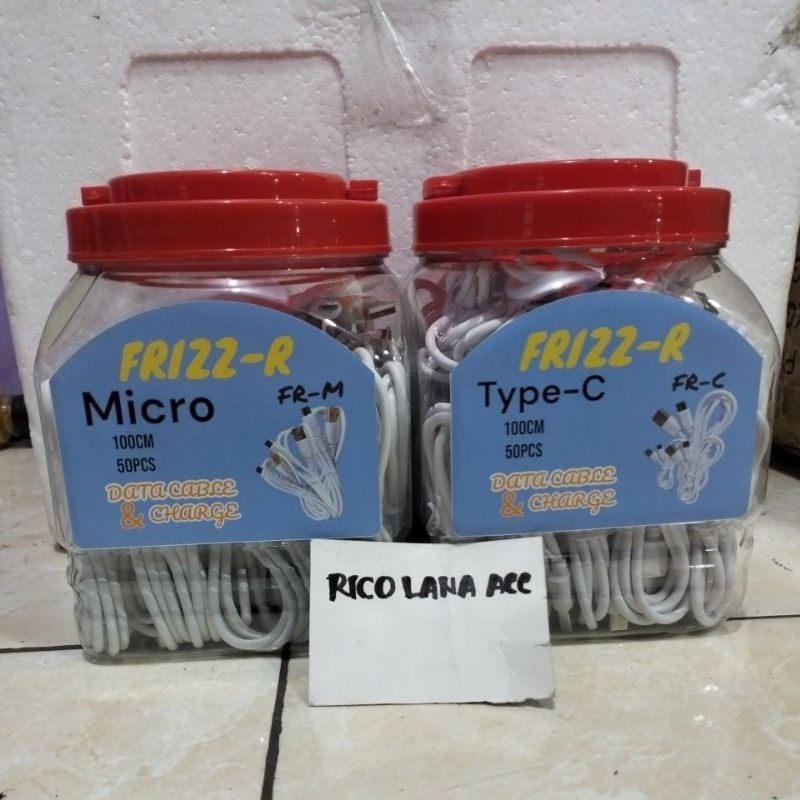 Jual KABEL DATA KABEL DAN CHARGER FRIZZ-R USB MICRO DAN USB TYPE C 1 ...