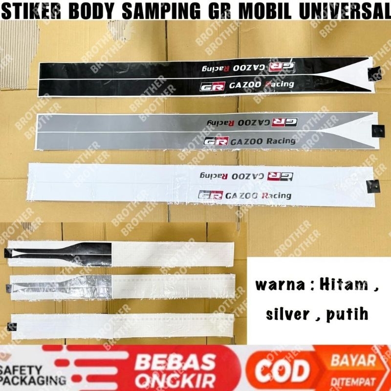 Jual Stiker Body Samping GR Gazoo Racing Mobil Universal Fortuner ...