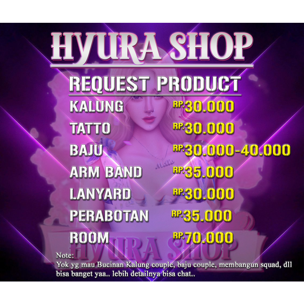Jual IMVU CUSTOME PRODUCT HYURA SHOP | Shopee Indonesia