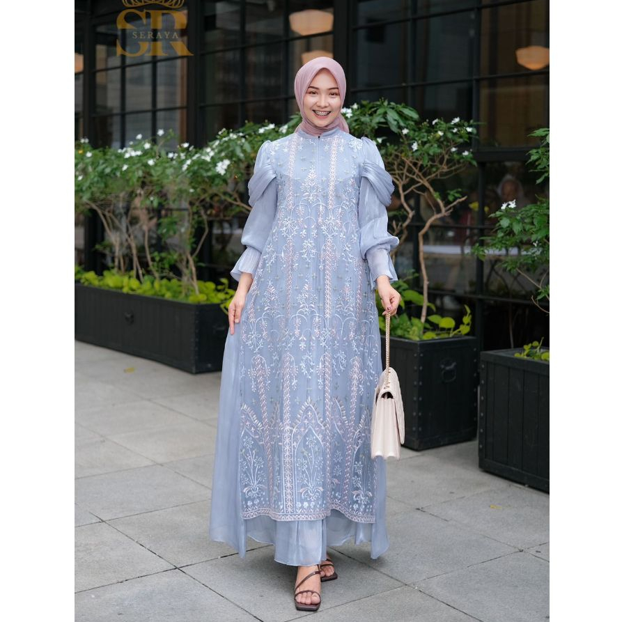 Jual Serayaofficiall DELIA Shimmer Dress Premium Mewah Gamis Terbaru Gamis Simple Elegant Wanita ...