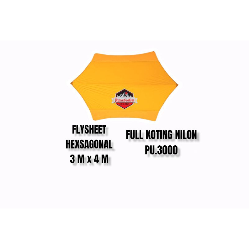 Jual FLYSHEET HEXSA VAZCADVENTURE PREMIUM /100%Waterproof | Shopee ...