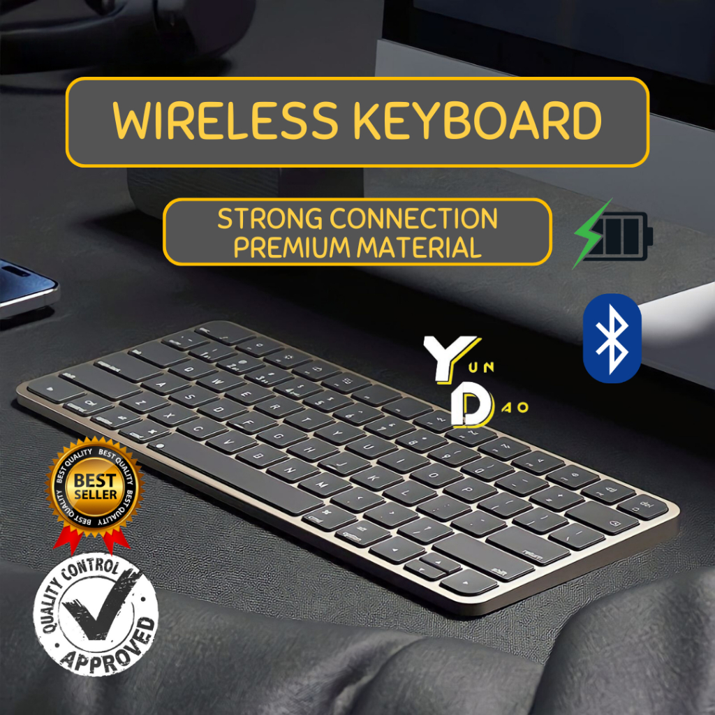 Jual Wireless Keyboard Bluetooth Universal Windows Apple Magic Keyboard ...