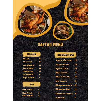 Jual JASA EDIT MENU MAKANAN TEMA HITAM | Shopee Indonesia