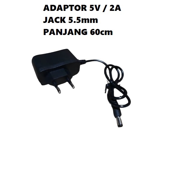 Jual ADAPTOR 5V / 2A JACK 5,5mm UNTUK STB HTB ROUTER | Shopee Indonesia