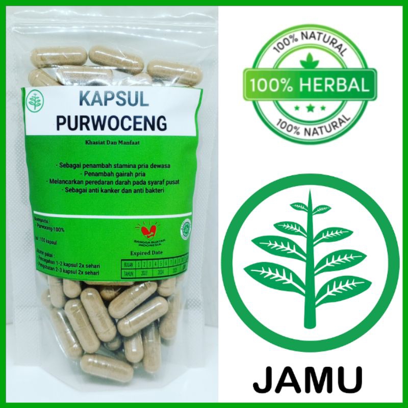 Jual kapsul purwoceng isi 100 kapsul | Shopee Indonesia