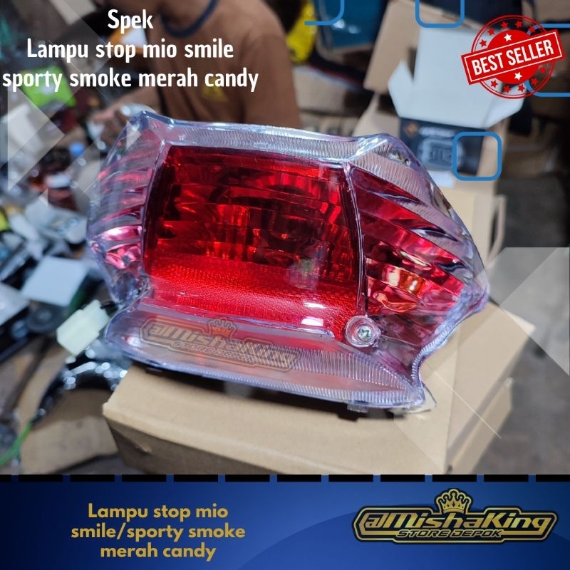 Jual STOPLAMP LAMPU BELAKANG MIO SPORTY NARITA CUSTOM SMOKE | Shopee ...