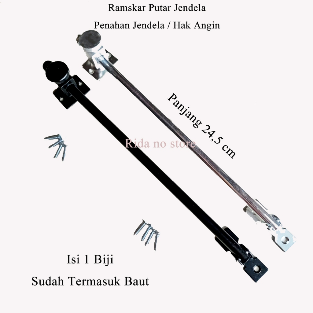Jual Ramskar Hak Angin Jendela Rumah Penahan Jendela Kayu Ukuran 25 cm ...