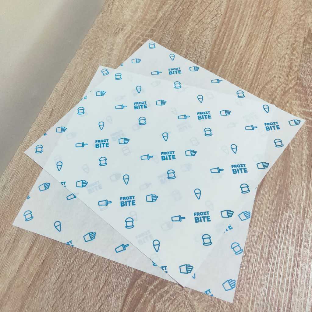 Jual CUSTOM Kertas Roti Foodgrade 16,5 x 16,5 cm - Wrap Paper / Kertas ...