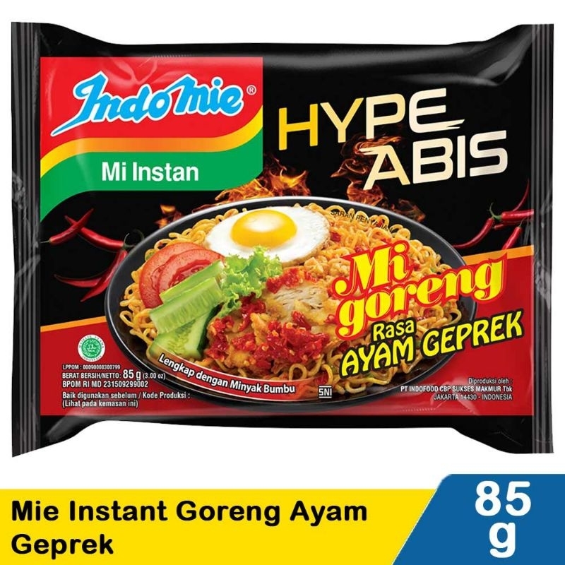 Jual MIE GORENG/RASA AYAM GEPREK/ berat bersih 85g | Shopee Indonesia