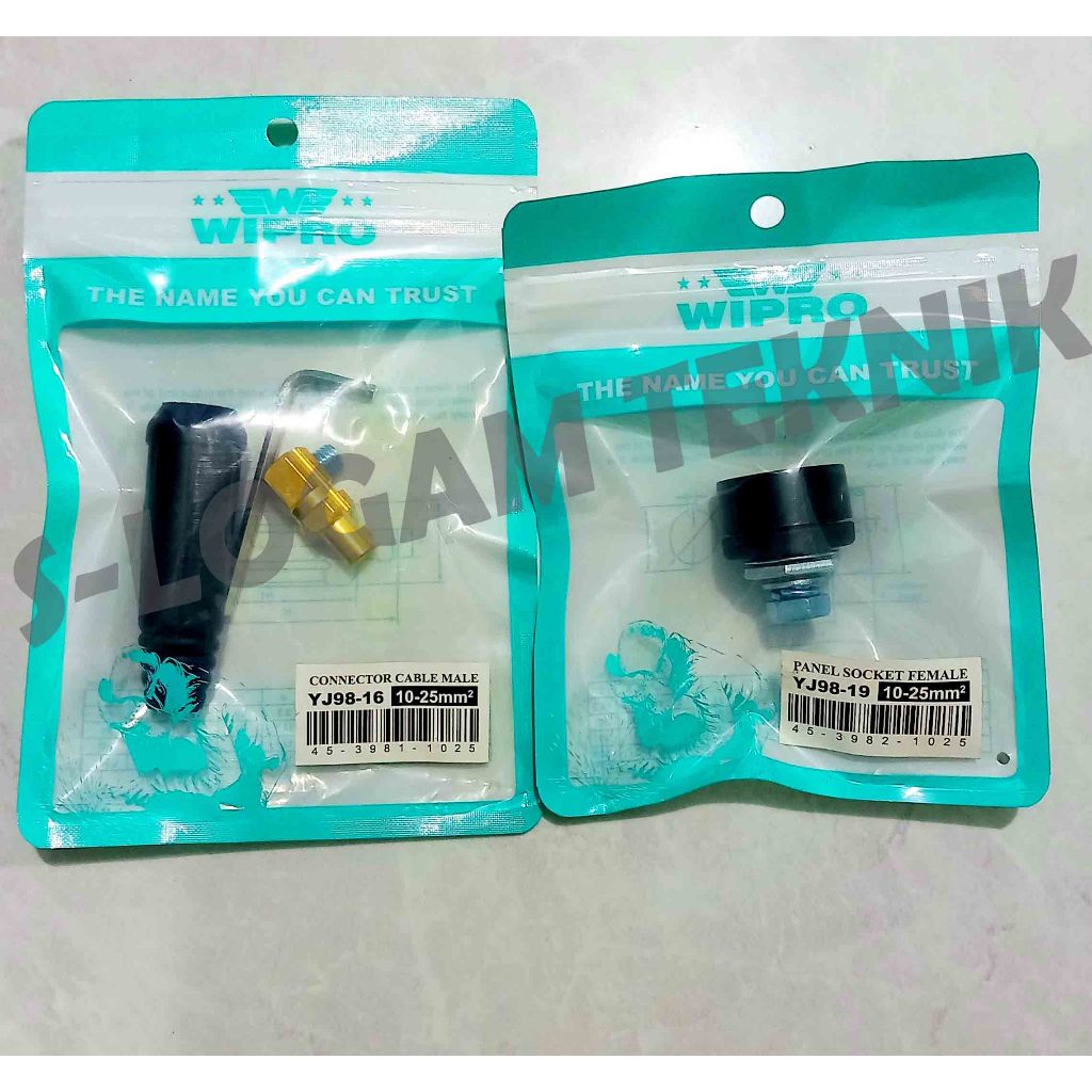 Jual Connector Cable Las Male Female WIPRO 10 - 25 mm Konektor Kabel ...