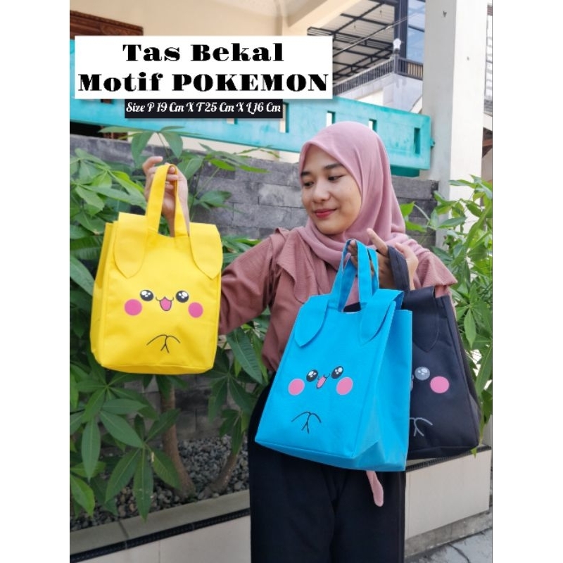 Jual TAS BEKAL MOTIF POKEMON UNIK | Shopee Indonesia