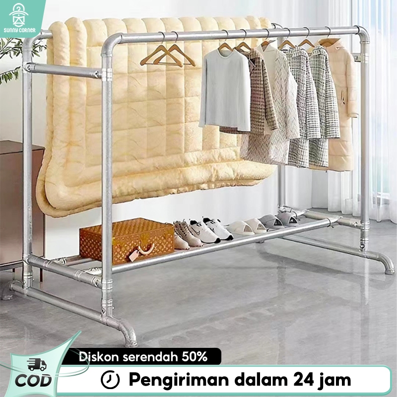 Jual Jemuran Baju Stainless Steel Rak Baju Gantungan Portable Jemuran ...