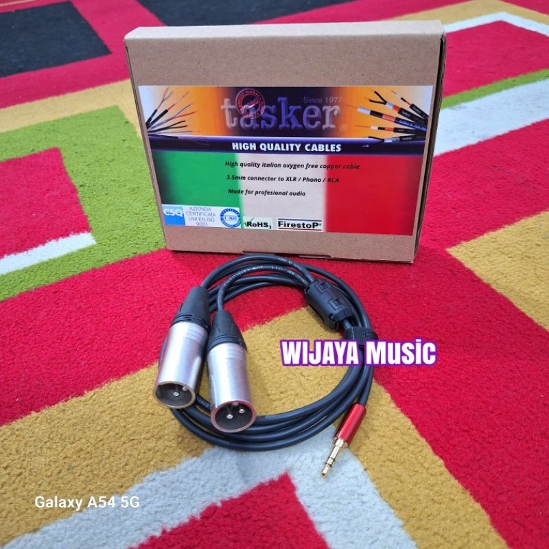 Jual Kabel Audio TASKER Jack Mini Stereo 3.5 mm To Jack XLR | Shopee ...