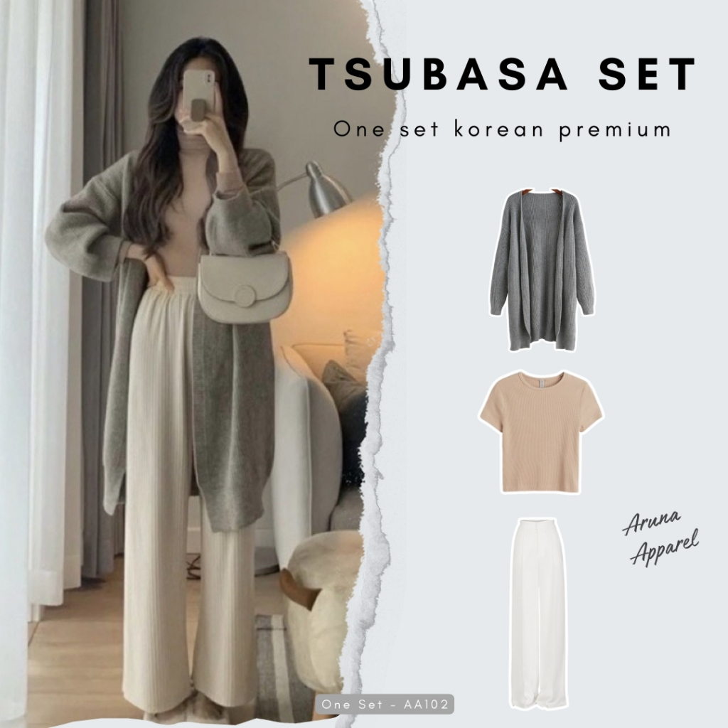 Jual One Set 3in 1 One Set Korean Premium OOTD Korean Style Outfit Ulzzang Outfit Pinterest OOTD ...