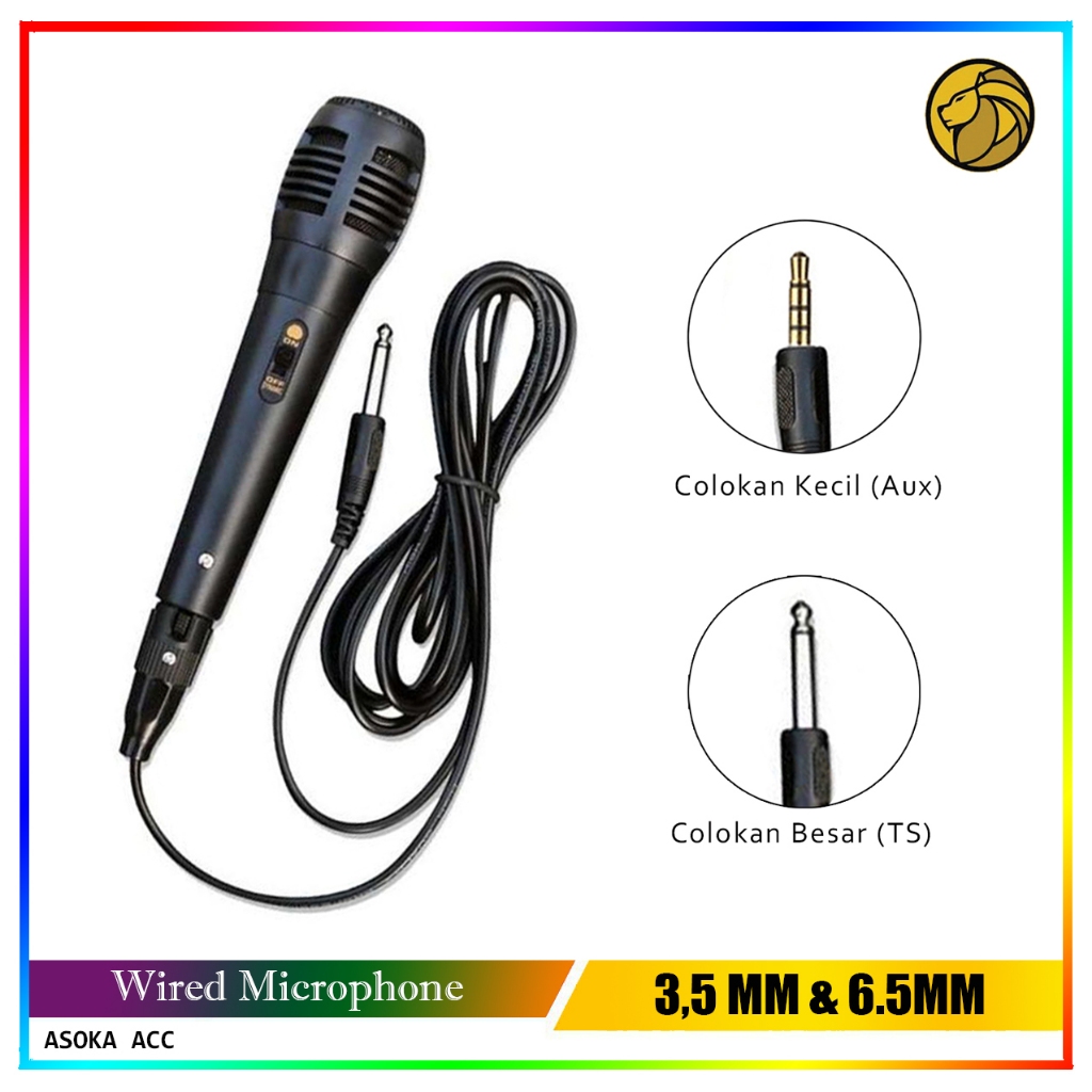 Jual Microphone kabel Universal Colokan Kecil (Aux) dan Colokan besar ...
