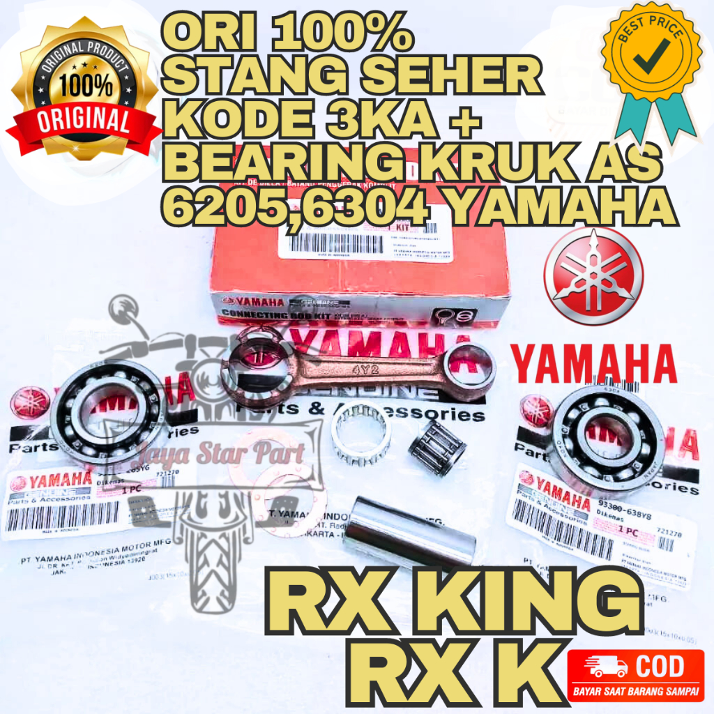 Jual ORIGINAL 100% STANG SEHER KODE 3KA + BEARING KRUK AS 6205 , 6304 ...
