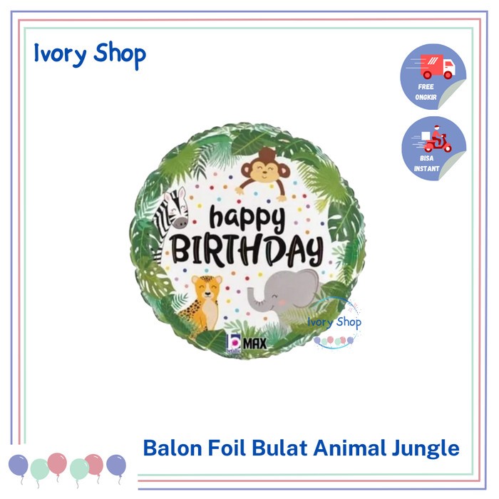 Jual Balon Foil Animal Jumbo Full Body Besar Safari Jungle Gajah Buaya ...
