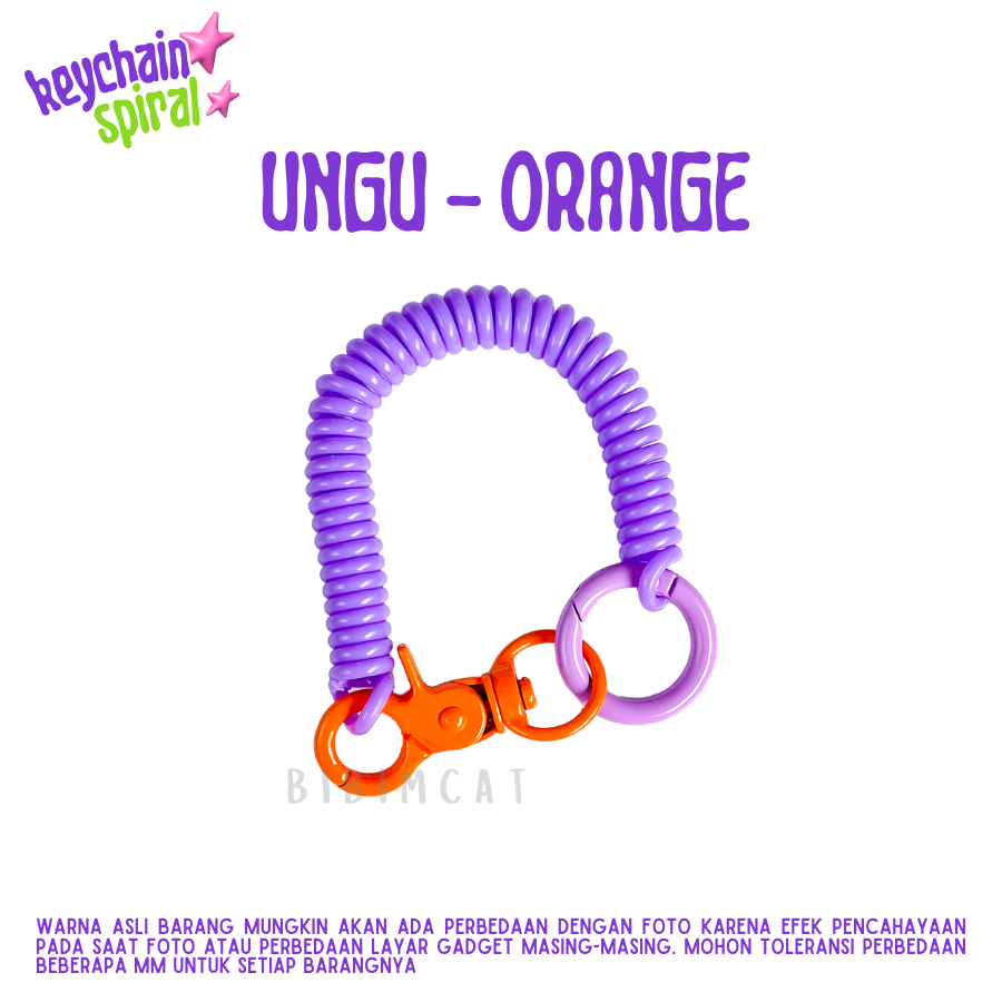 Jual Keychain Spiral Warna DIY / Gantungan Kunci Motor Tali Elastis ...