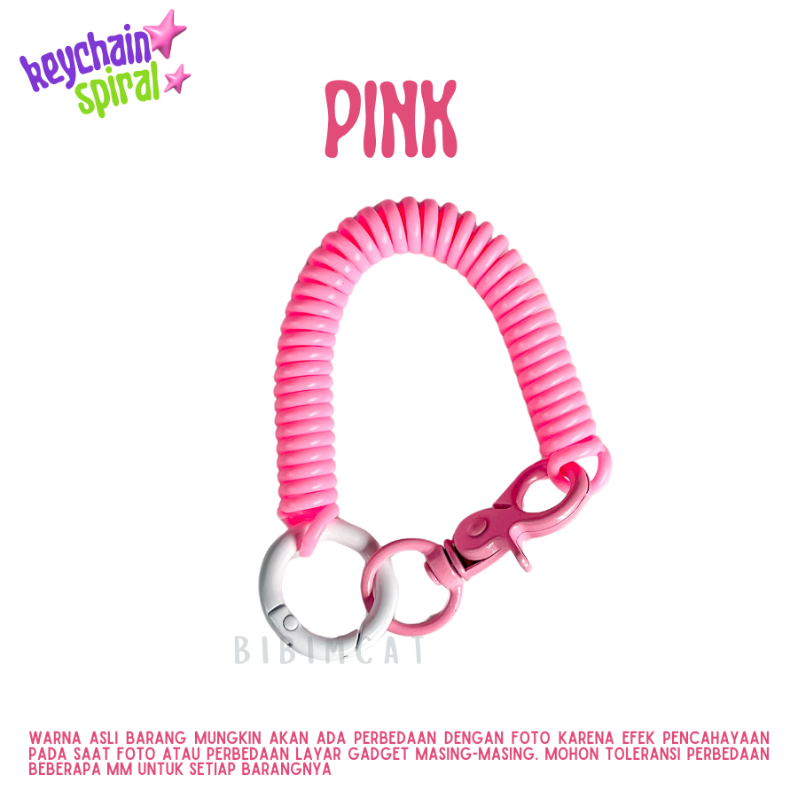 Jual Keychain Spiral Warna DIY / Gantungan Kunci Motor Tali Elastis ...
