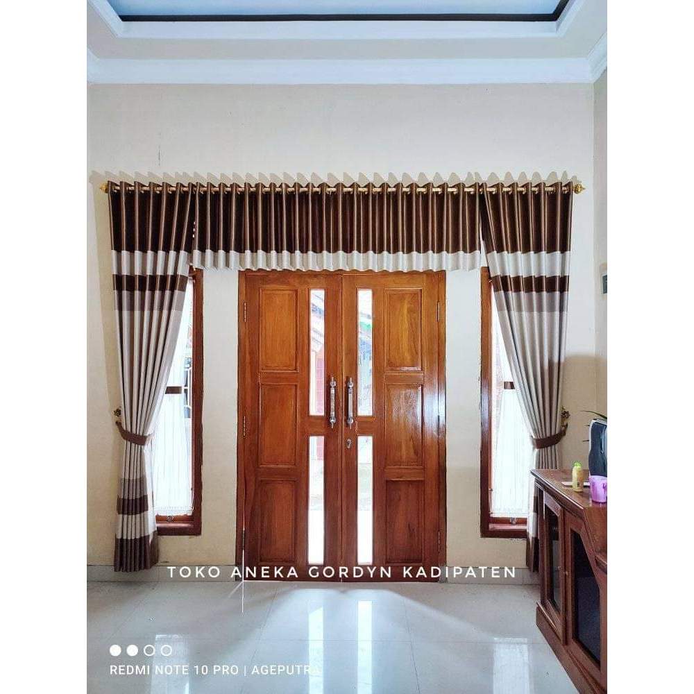 Jual Gorden Paket Gorden 1set Gorden Dan Poni Jendela Pintu 1set Model ...