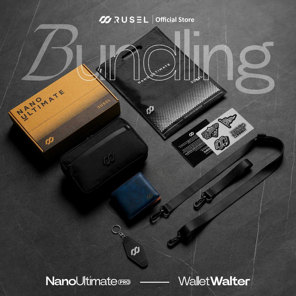 Jual RUSEL CO - Bundling Handbag Nano Ultimate Pro dan Wallet Walter ...