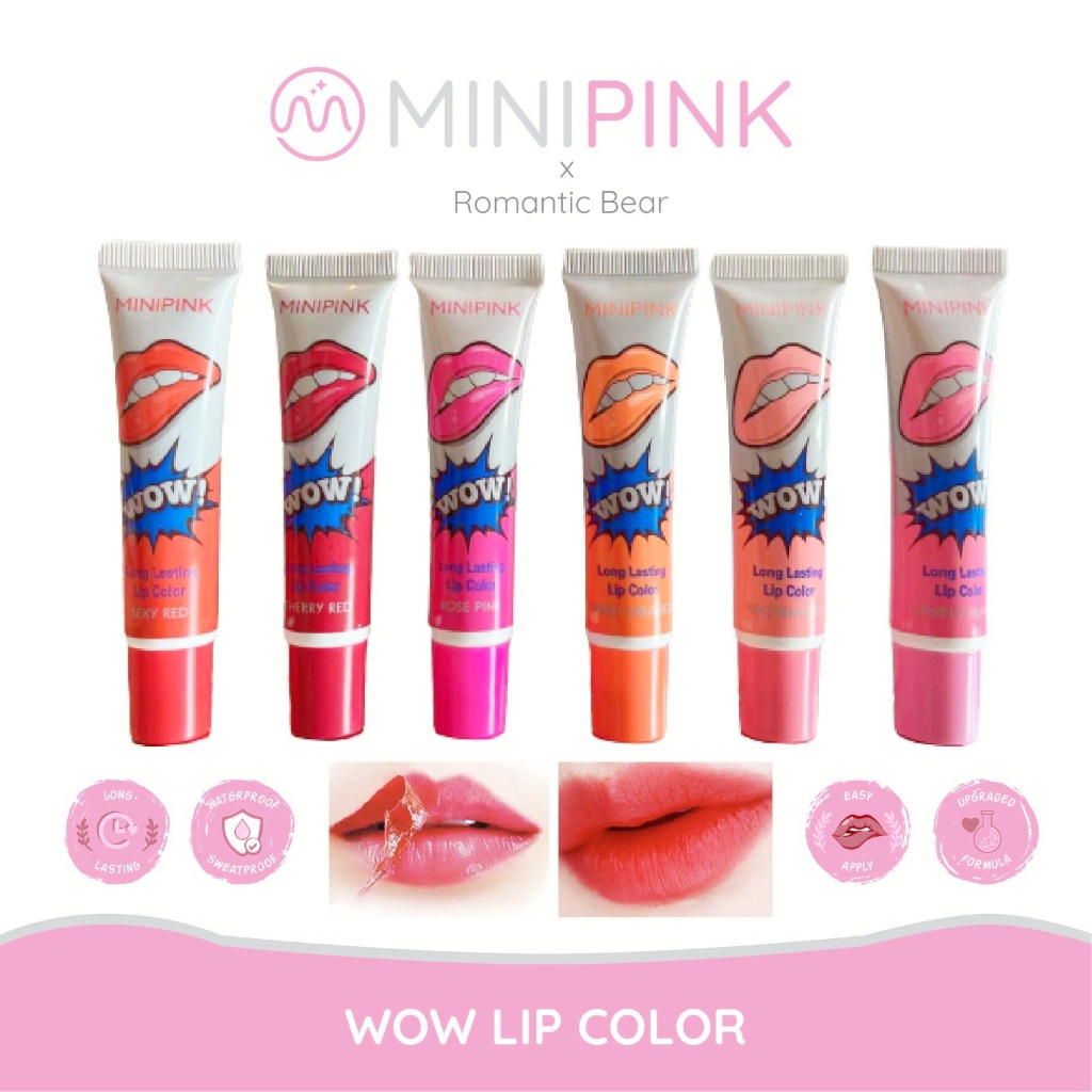 Jual MINIPINK Lip Tattoo Peel Off Red Lips Natural Long Lasting MP021 ...