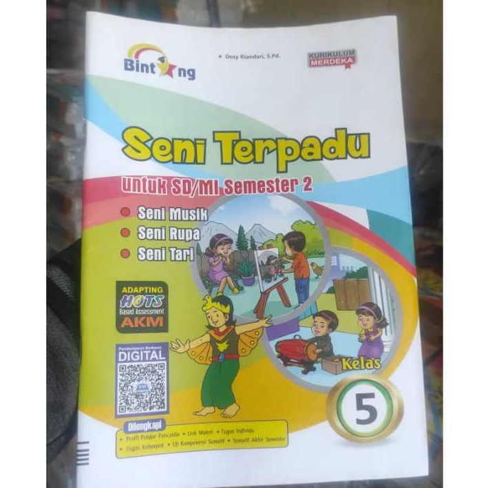 Jual LKS SENI TERPADU KELAS 5 SD SEMESTER 2 SENI MUSIK SENI RUPA SENI TARI PENERBIT BINTANG ...