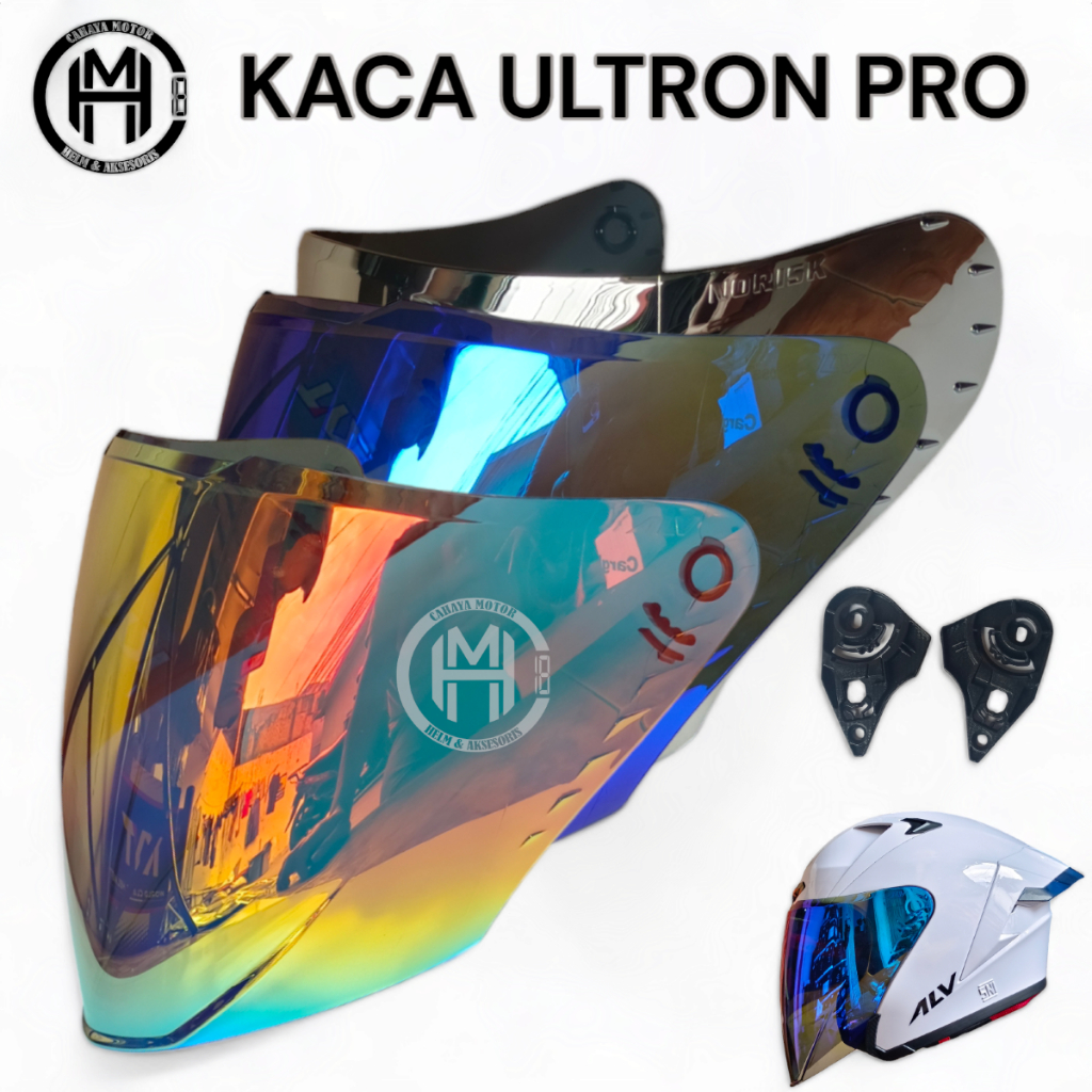 Jual KACA HELM ALV ULTRON PRO/ALV ULTRON SOLID|FLAT VISOR IRIDIUM ...