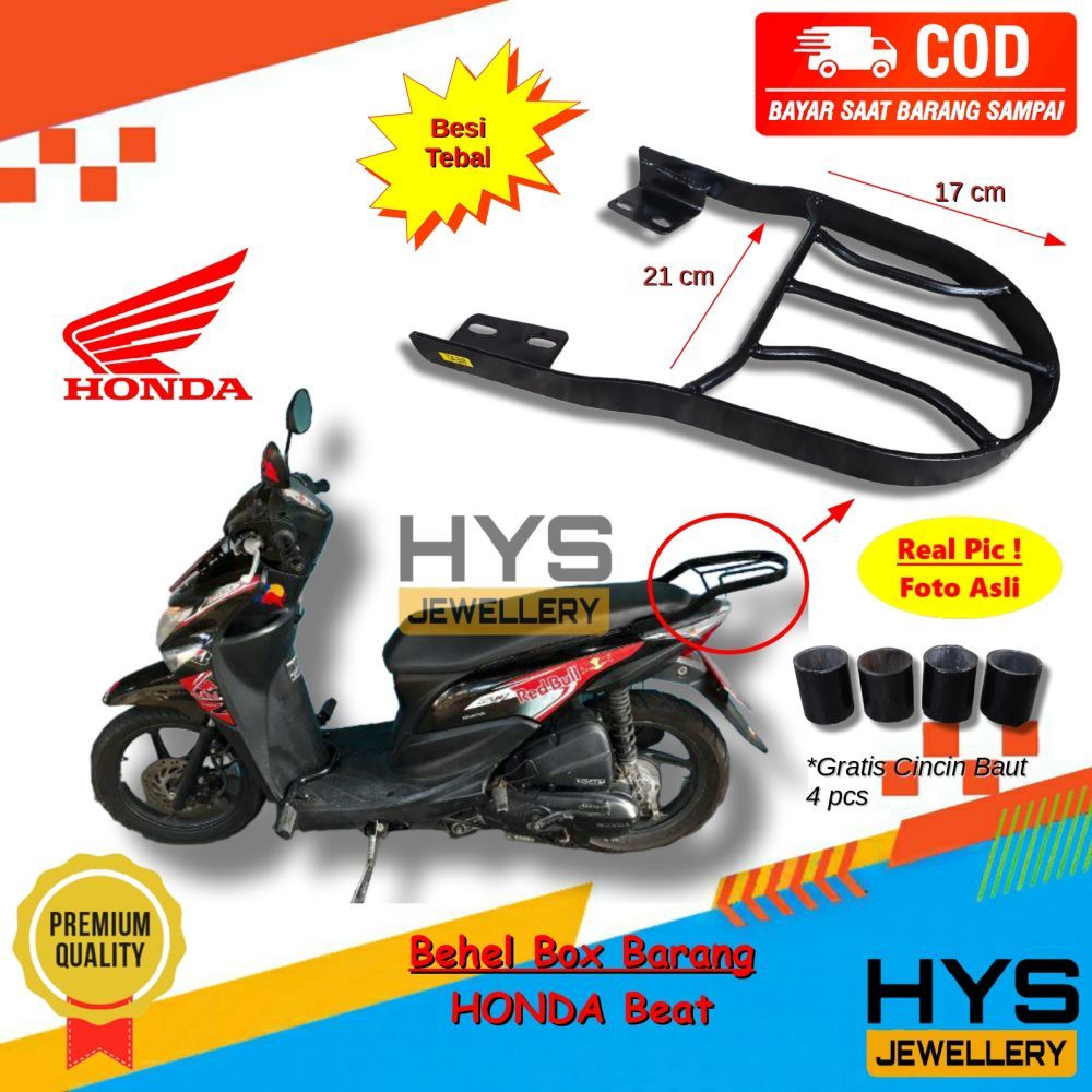 Jual [COD] Breket Box Motor BEAT Deluxe New / Fi Injeksi / Street / Pop ...